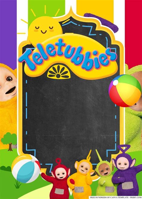 Free Editable Teletubbies Birthday Invitations Di 2025