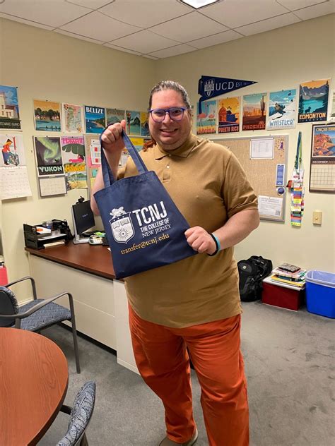 Thank You The Tcnj Transfer Admissions Team For This Beautiful Tote And Ts I Am So Honored