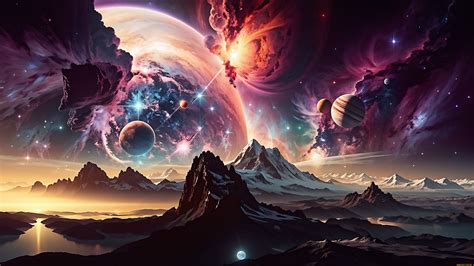 Обои Космос Арт обои для рабочего стола фотографии космос арт нейросеть Обои для рабочего