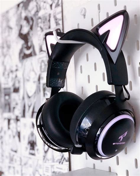 Kawaii Cat Gaming Headset Microphone 3 5mm Jack Led Pink Artofit