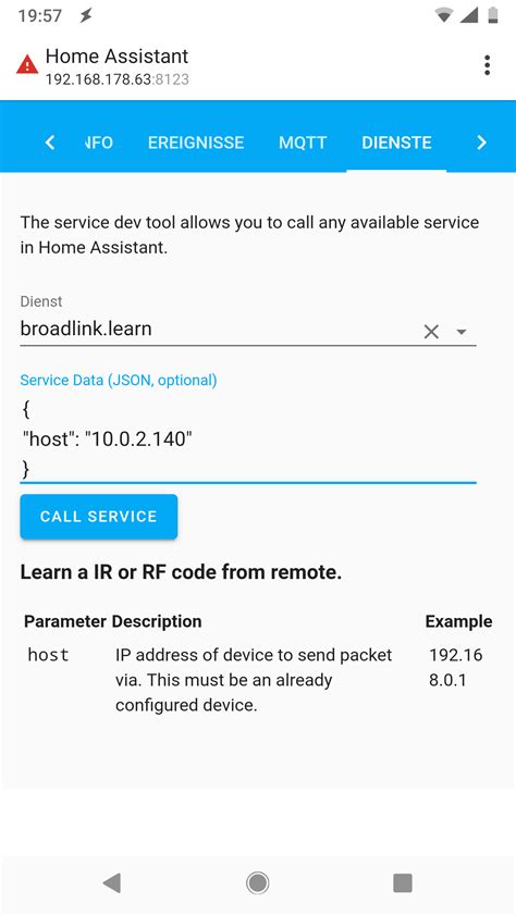 Broadlink Rm Mini 3 Failed To Connect To Device Configuration Home