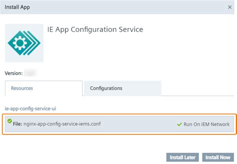 Installing The Ie App Configuration Service Manually Industrial Edge Documentation
