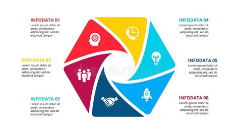 Vector Cycle Infographic Diagram With 9 Options Or Steps Stock Vector