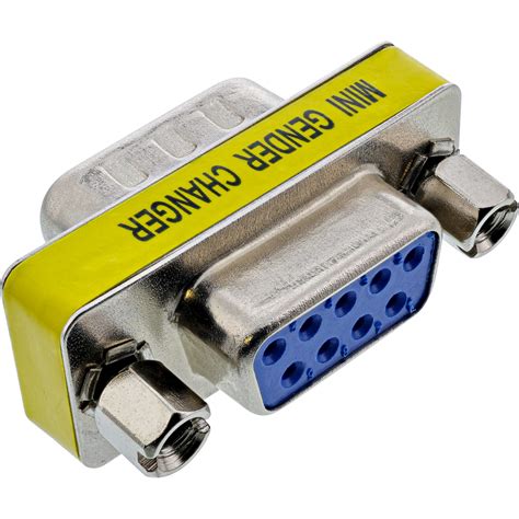 INTOS ELECTRONIC AG InLine Mini Gender Changer Pin Serial Male Female