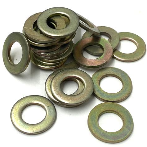 M60 Form A Flat Washer Zinc Yellow Passivated Din 125 1a Bolt