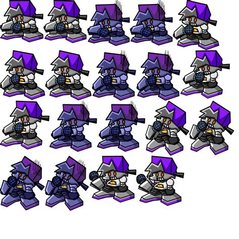 Fnf Robot Waldo Sprite Sheet By Fridaynightdunkin On Deviantart
