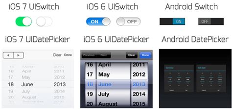 Interface Elemente IOS 7 Und Android Im Vergleich So Sollten