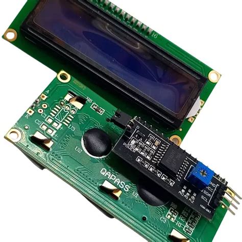 Display Lcd 16x2 Fundo Azul I2c Integrado Módulo Adaptador Mebuscar