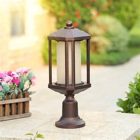 Garden Decorative Pillar Lamp European Style Waterproof Outdoor Garden Gate Lamp Outdoor