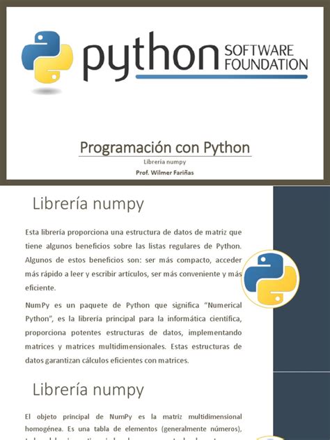 Encuent Libreria Numpy Pdf Métodos Y Materiales De Enseñanza