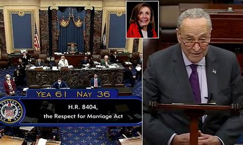 Breaking News Senate Passes Vote To Make Same Sex Marriage Federal Law