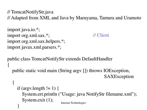Ppt Java And Xml Dom And Sax Powerpoint Presentation Free Download