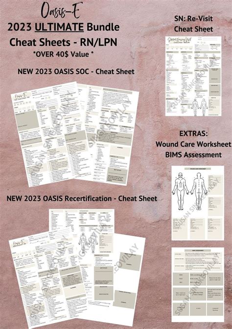 Oasis E 2023 Ultimate Bundle Includes Oasis Soc Recertification Re Visit Bims Assessment