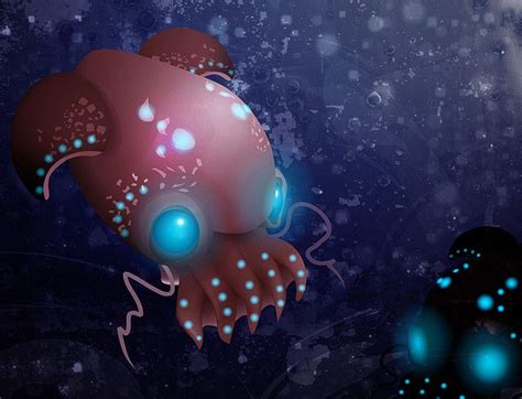 Vampire Squid Vampyroteuthis Infernalis Vampire Squid Dark