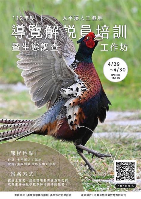 臺東縣環境保護局攜手教育處29日推導覽解說員培訓暨生態調查工作坊 即日起受理報名 中央社訊息平台