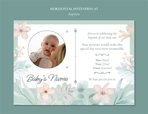 Beautiful Baptism Event Template Free Psd