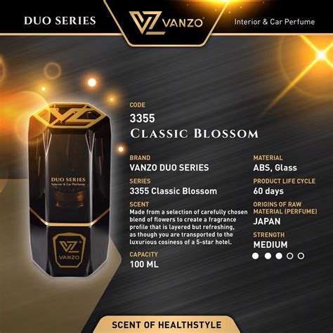 Vanzo Gentleman Duo Series Car Air Freshener Vanzo Car Perfume Pewangi Kereta Vanzo Negative Ion