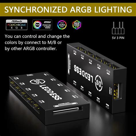 Buy DS Connector Port ARGB Splitter Hub For LED Fans And Lights