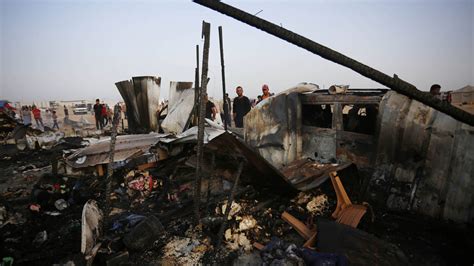Dozens Killed As Israeli Airstrike Blasts Rafah Refugee Camp After