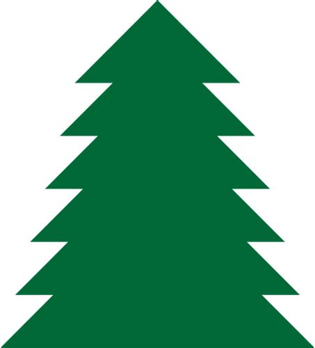 Gráficos do vetor do contorno de árvore de Natal festivo Vectores de