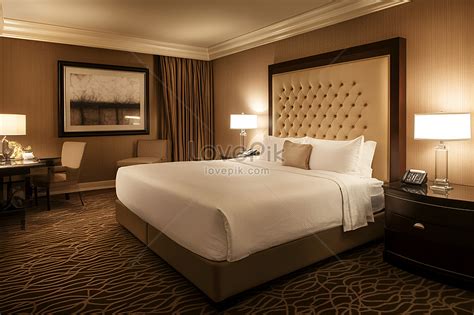 현대적인 고급 호텔 객실 디자인