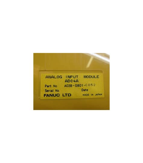 Fanuc Ad04a A03b 0801 C052 Input Module