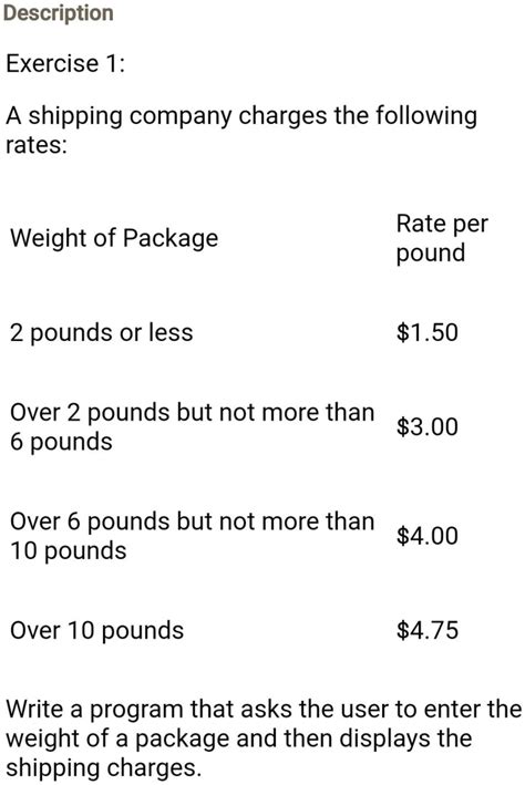 Write A Program In Python That Asks The User To Enter The Weight Of A