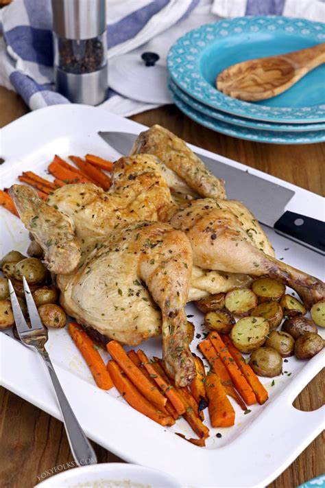 Butterflied Roast Chicken Using Turbo Broiler Foxy Folksy