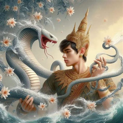 ឆ្នាំម្សាញ់ ពស់ ធាតុភ្លើង Cambodian Art Male Body Art Buddha Artwork