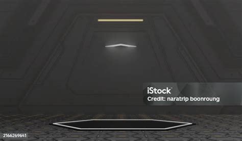 기술 네온 연단 어두운 사각형 연단 제품 프리젠 테이션 어두운 디지털 장면 빛나는 산책로 쇼룸 기술 미래 현대 공상 과학 3d 일러스트 레이 션 0명에 대한 스톡 사진 및