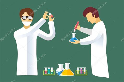Science Laboratory Vector People Set — Stock Vector © Adekvat 84209774
