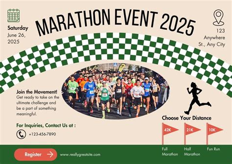 Free And Customizable Marathon Templates