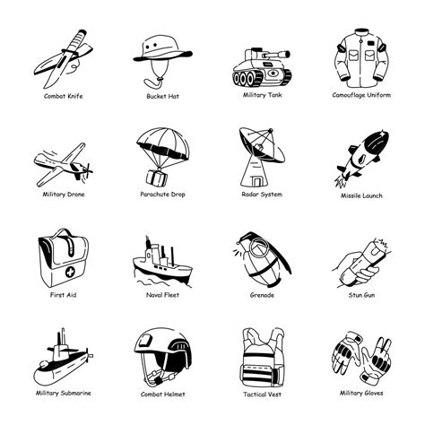 Premium Vector A Collection Of Different Types Of Objects Including A