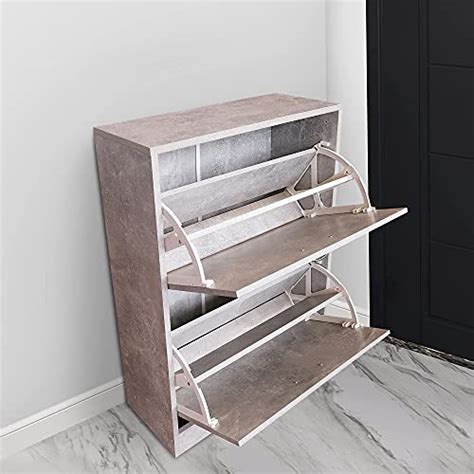 KD ModySimble Modern Shoe Storage Cabinet For Entryway 2 Tier Floor