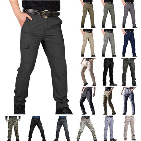 Ddapj Pyju Mens Military Cargo Tactical Pants Ripstop Lightweight