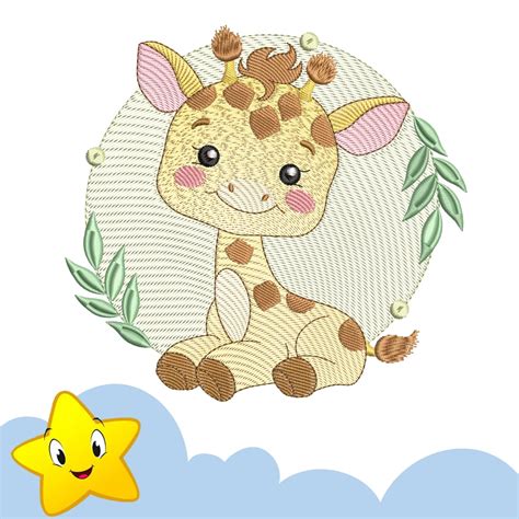 Girafa 002 Merka Matrizes De Bordado