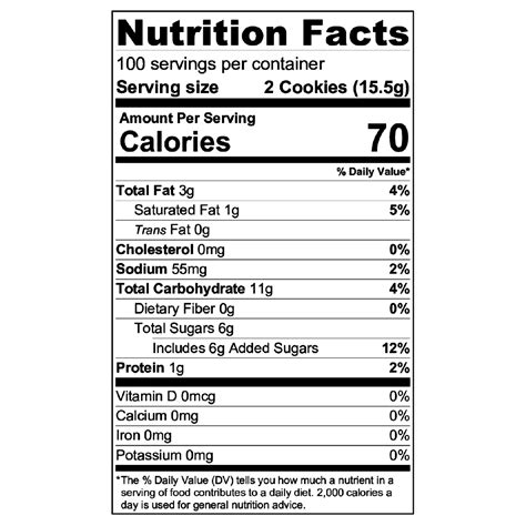 Cookie Crisp Nutrition Facts