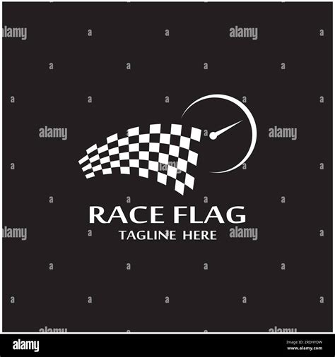 Race Flag Icon Simple Design Illustration Vector Stock Vector Image