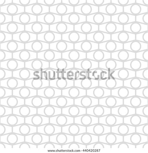 Hexagonal Circles Grid Designvector Seamless Pattern Stock Vector Royalty Free