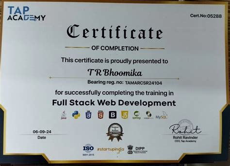 T R Bhoomika On Linkedin Im Happy To Share That Ive Successfully