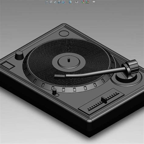 Co3d Turntable Vinyl Record Player Low Poly 3d Print Model