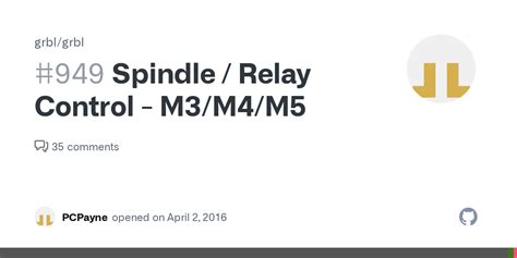 Spindle Relay Control M3m4m5 · Issue 949 · Grblgrbl · Github