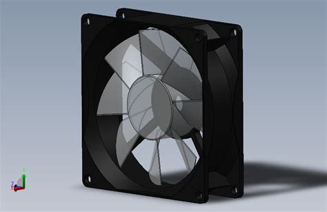 CPU风扇 SOLIDWORKS 2019 模型图纸下载 懒石网