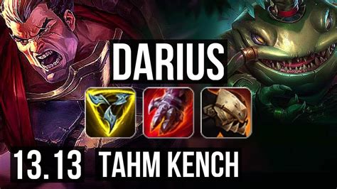 Darius Vs Tahm Kench Top 1915 Legendary 11m Mastery 500