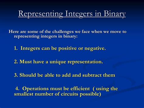 ppt binary representation and computer arithmetic powerpoint