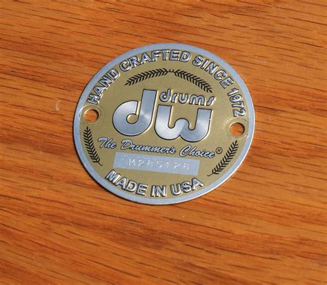 Dw Drum Workshop Gold Collectors Series Badge Excellent Reverb