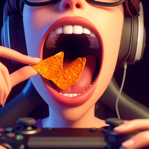 Gamer Girl Eat Doritos By Algunuke On Deviantart