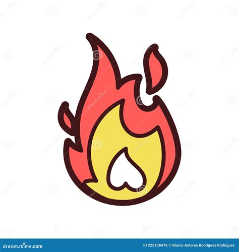 Fire Emoji Illustration Simple Light Dangerous Energy Flame Burns