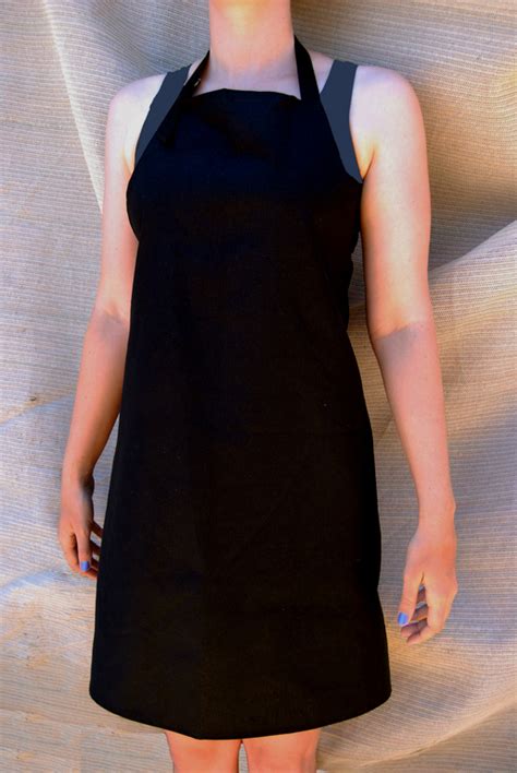 Hemp Apron Made In Australia Adjustable Neck Black Hemp