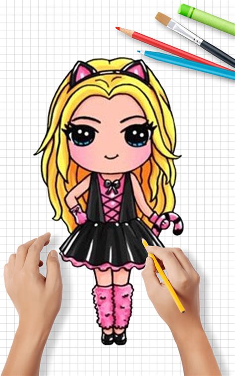 How To Draw Cute Girls Drawing Girl Step By Step Per Android Download